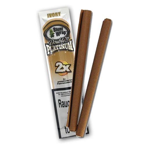 Double Platinum -FRENCH VANILLA- Blunt Wrap Cigars (Ivory) – Shop 420 Kenya